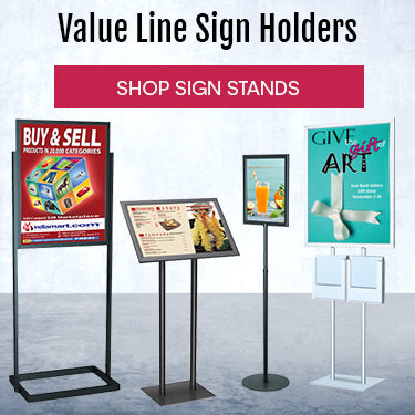 Floor Stands: Finest Selection of Sign Holders, Poster Display Stands ...